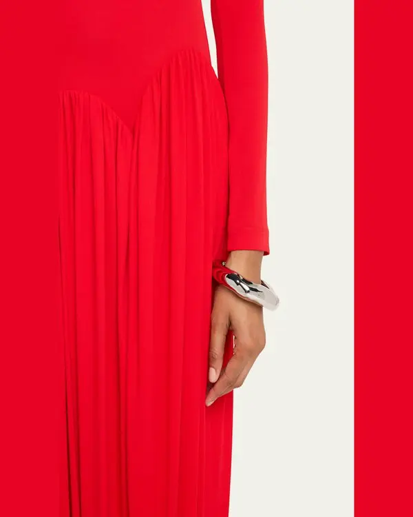 Alexis Bittar Molten Wide Bangle Bracelet - Silver