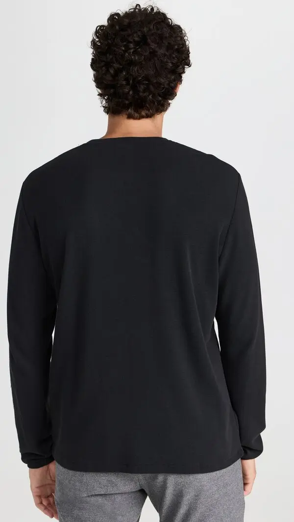 Nn07 Clive Waffle Knit Tee - Black