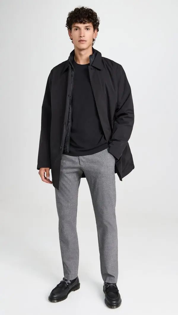Nn07 Clive Waffle Knit Tee - Black