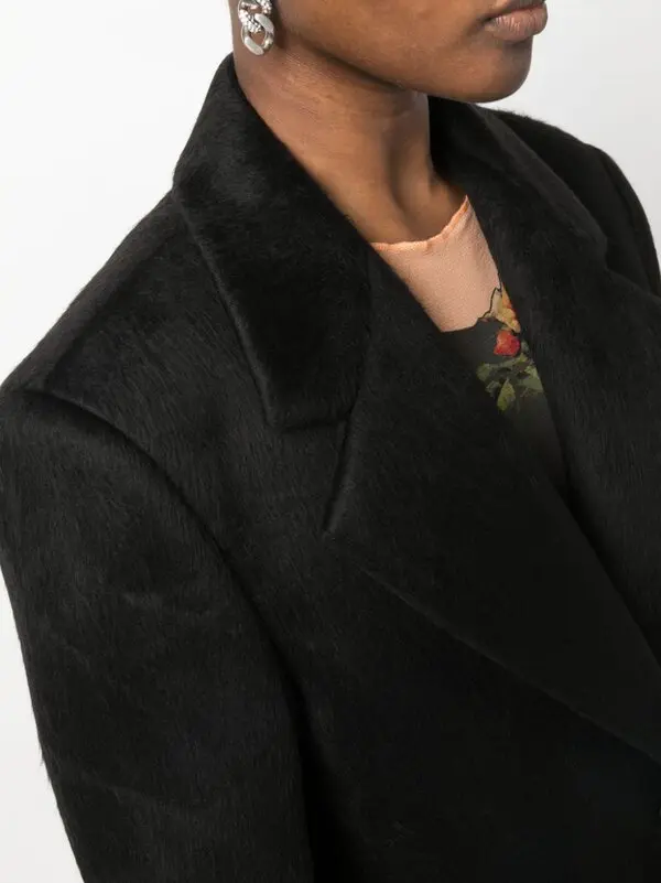 MSGM Single-breasted Peak-lapels Blazer - Black