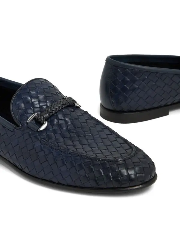 BARRETT Interwoven Leather Loafers