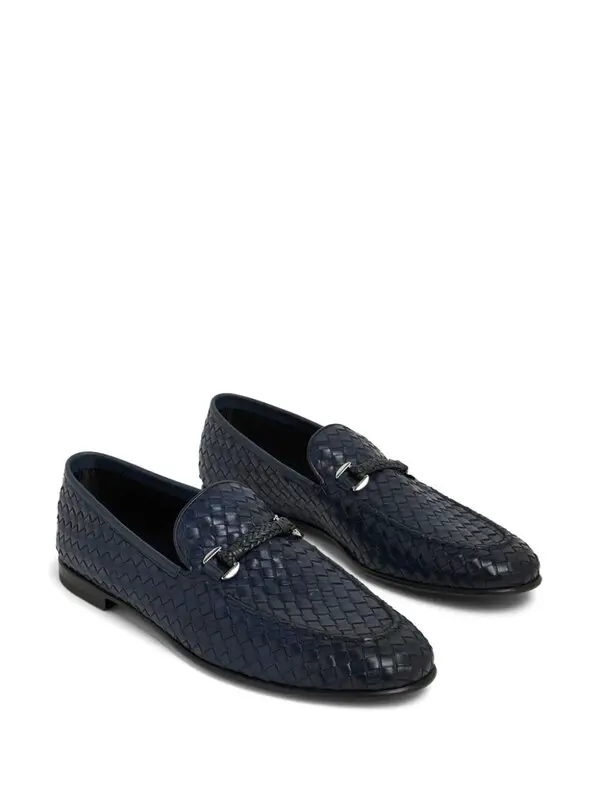 BARRETT Interwoven Leather Loafers