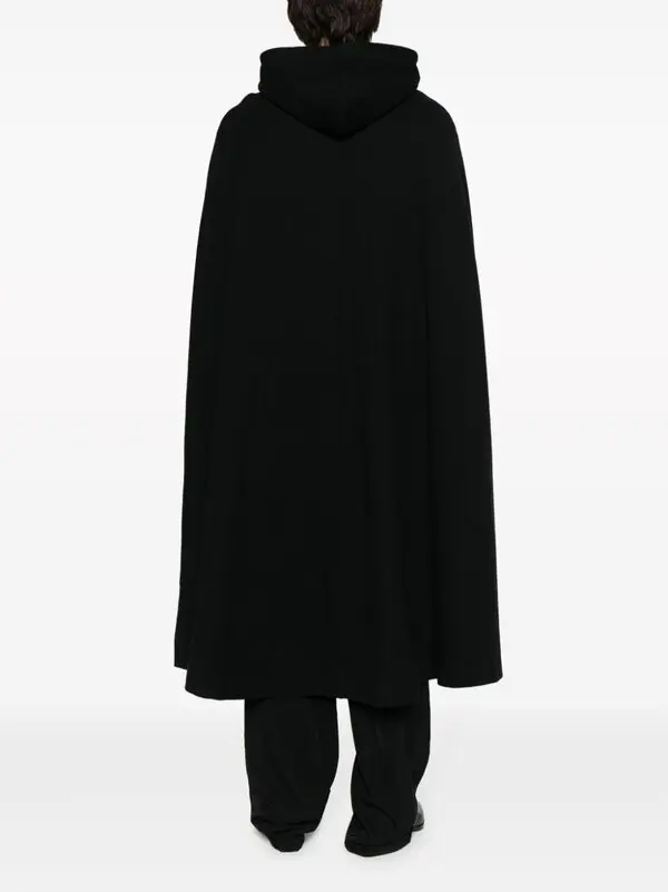 Saint Laurent Asymmetric Cotton Cape