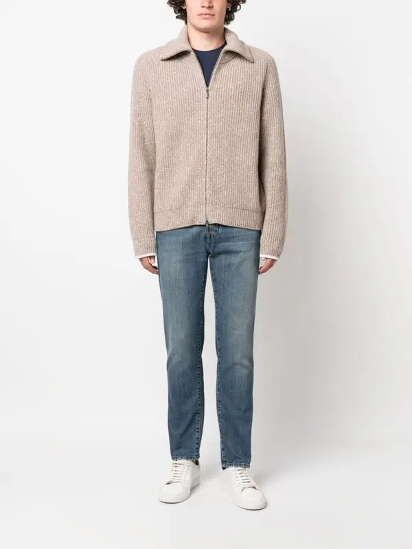 Jacob Cohen Scott Low-rise Tapered Jeans - Blue