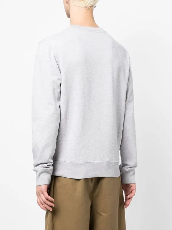 Maison Kitsuné Embroidered Logo Cotton Sweatshirt
