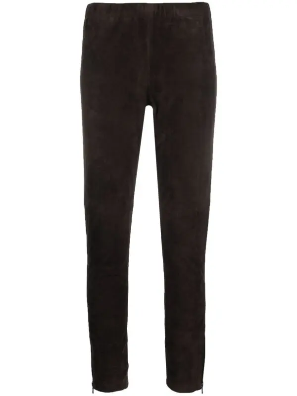 P.a.r.o.s.h Slim-fit Suede Trousers