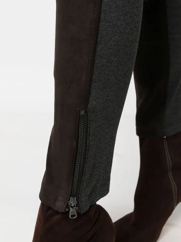 P.a.r.o.s.h Slim-fit Suede Trousers