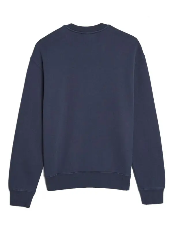 Maison Kitsuné Chillax Fox-motif Cotton Sweatshirt - Blue