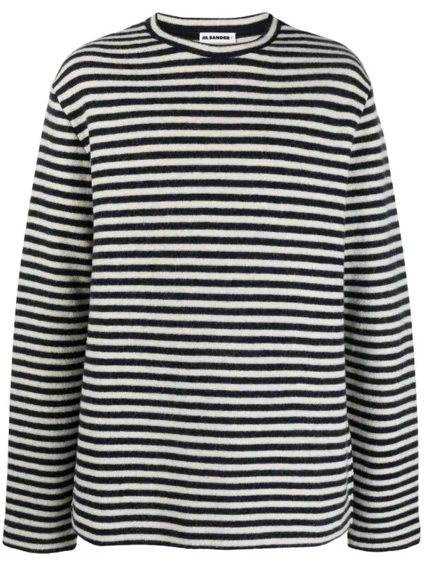 JIL SANDER Striped Wool Sweater
