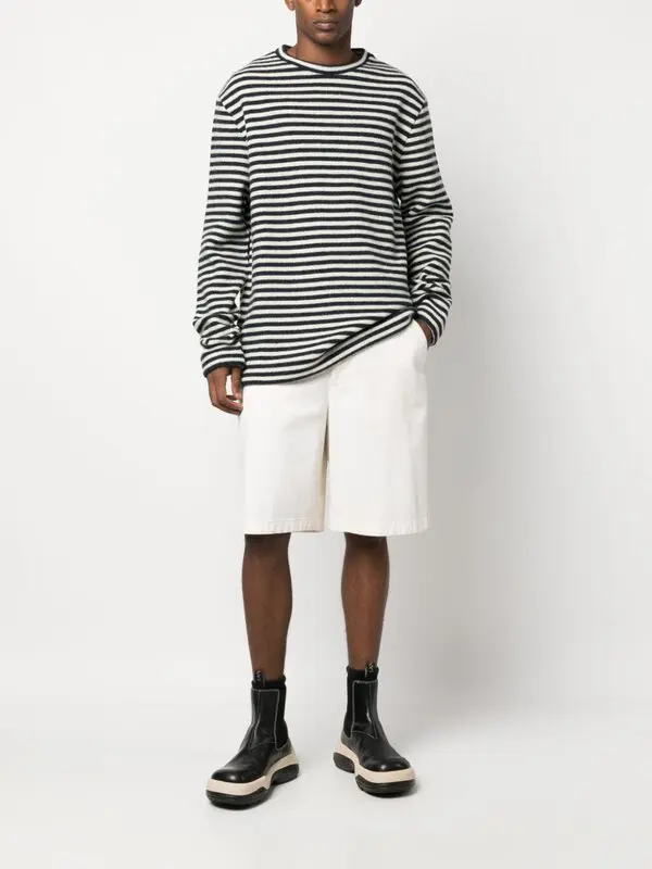 JIL SANDER Striped Wool Sweater