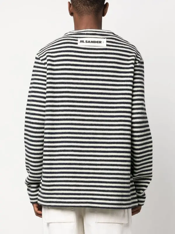 JIL SANDER Striped Wool Sweater