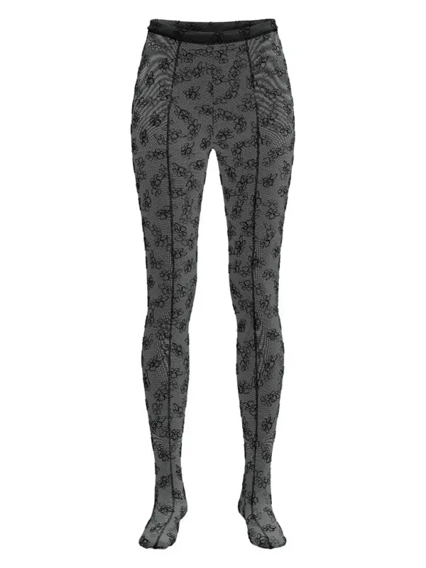 MARGHERITA MACCAPANI Monogram Leggings - Black