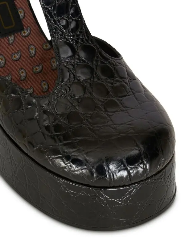 Etro Mary Jane 110mm Round-toe Pumps - Black
