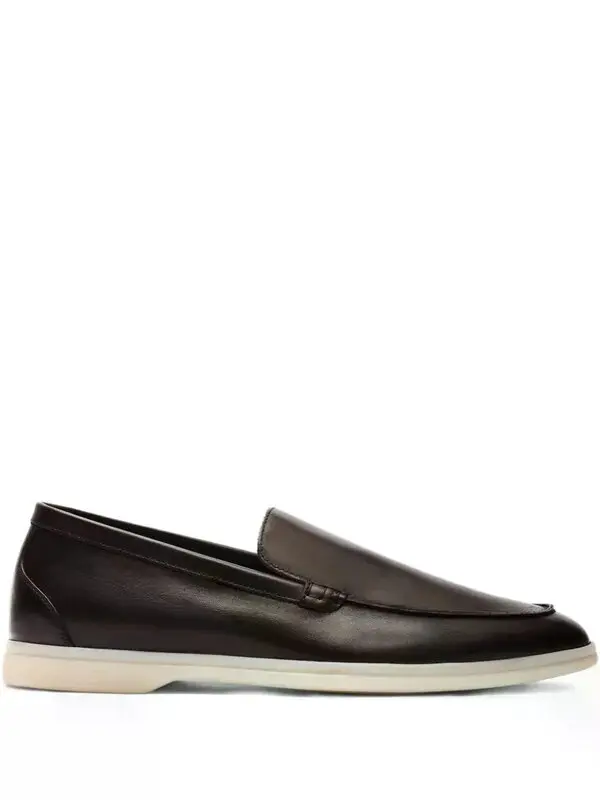 SCAROSSO Ludovico Leather Loafers - Brown