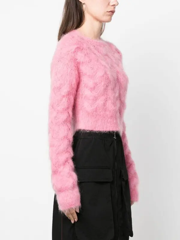 Dsquared2 Brushed Mohair-blend Jumper - Pink