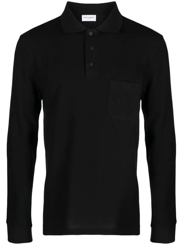 Saint Laurent Logo-embroidered Polo Shirt