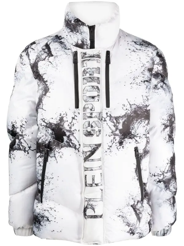 PLEIN SPORT Splash Extreme Padded Jacket - White