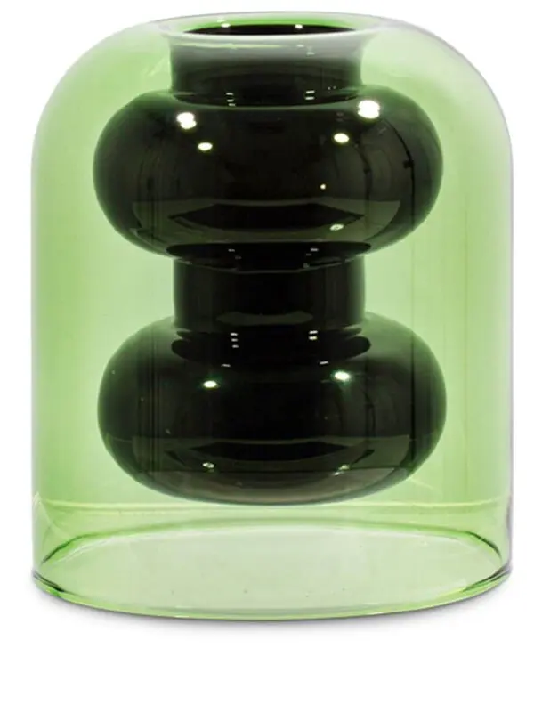 TOM DIXON Bump Glass Vase - Green