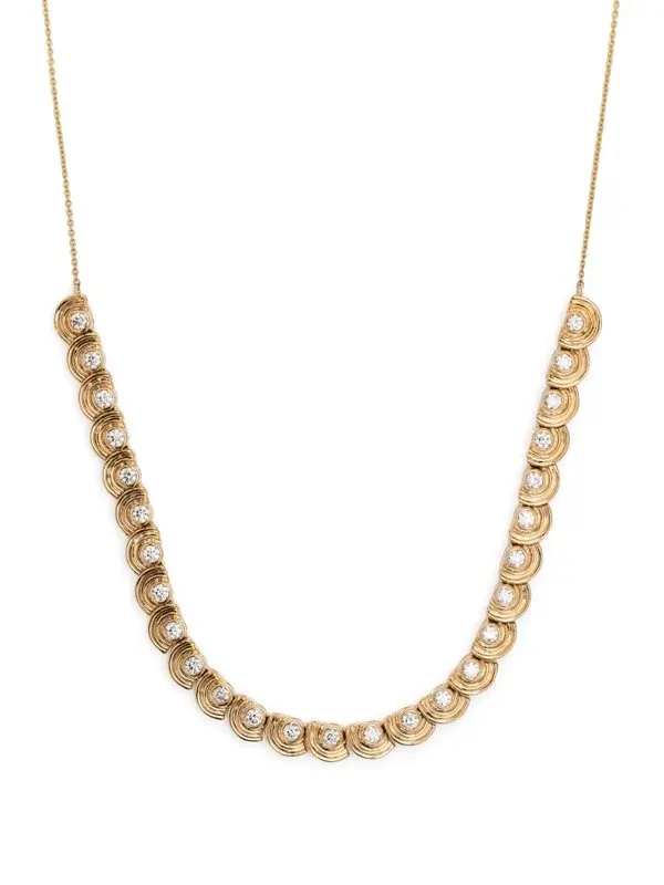 DANA REBECCA DESIGNS 14kt Yellow Diamond Tennis Necklace - Gold