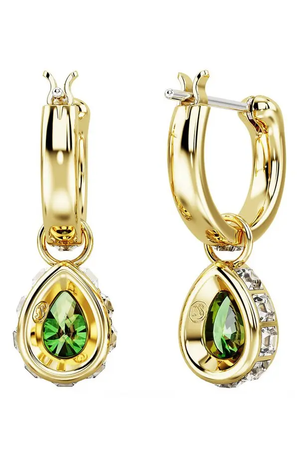 SWAROVSKI Chroma Crystal Drop Hoop Earrings