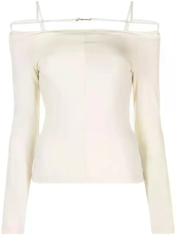 Jacquemus Le T-shirt Sierra Off-shoulder Top