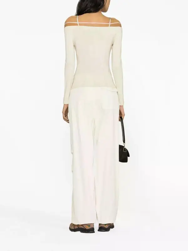 Jacquemus Le T-shirt Sierra Off-shoulder Top