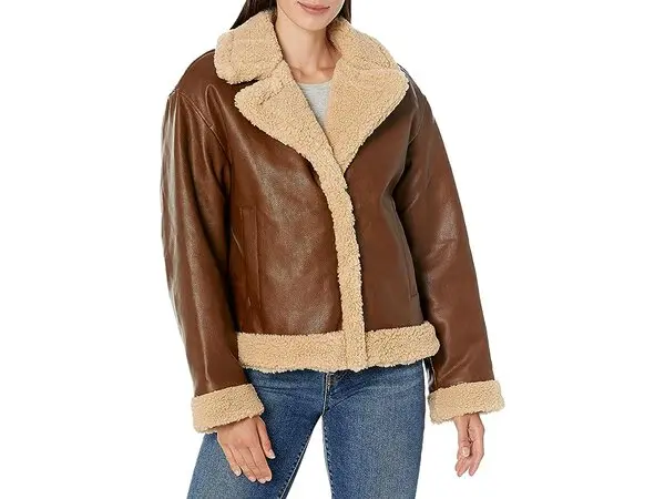 LEVI'S Asymmetrical Leather Moto Jacket