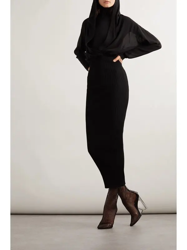 knee length dresses for ladies Muslim Women Satin Abaya Dress With Midi Wrap – Urgarment main image 0