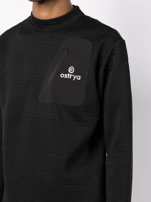 OSTRYA Tessellate Logo-print Sweatshirt