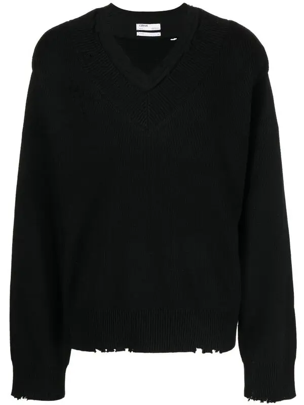 C2H4 Layered Distressed-finish Jumper