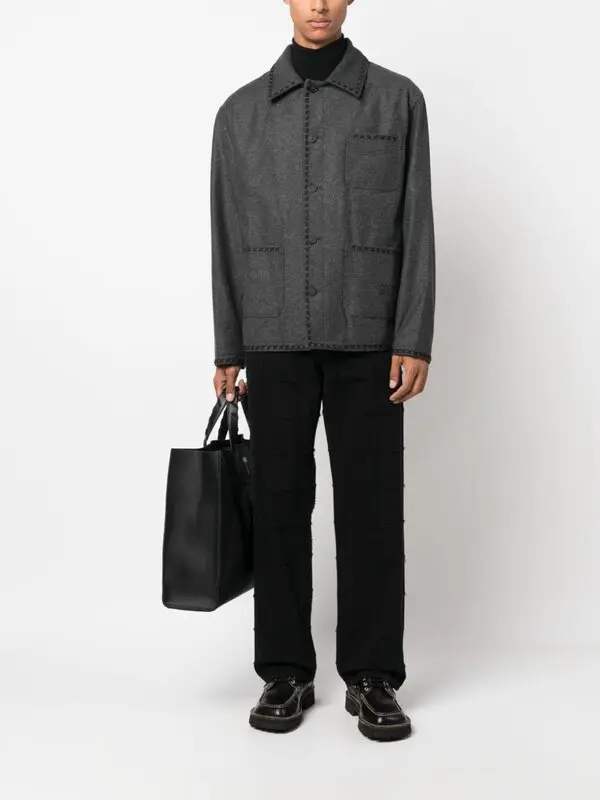 GOLDEN GOOSE Embroidered Wool Jacket
