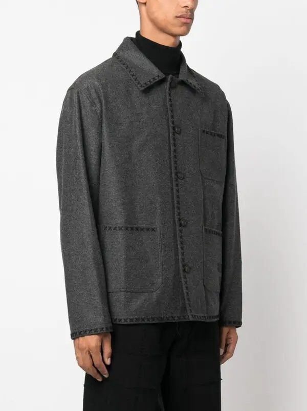 GOLDEN GOOSE Embroidered Wool Jacket