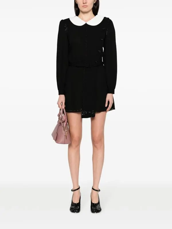 MAISON MARGIELA Peter Pan-collar Wool Minidress