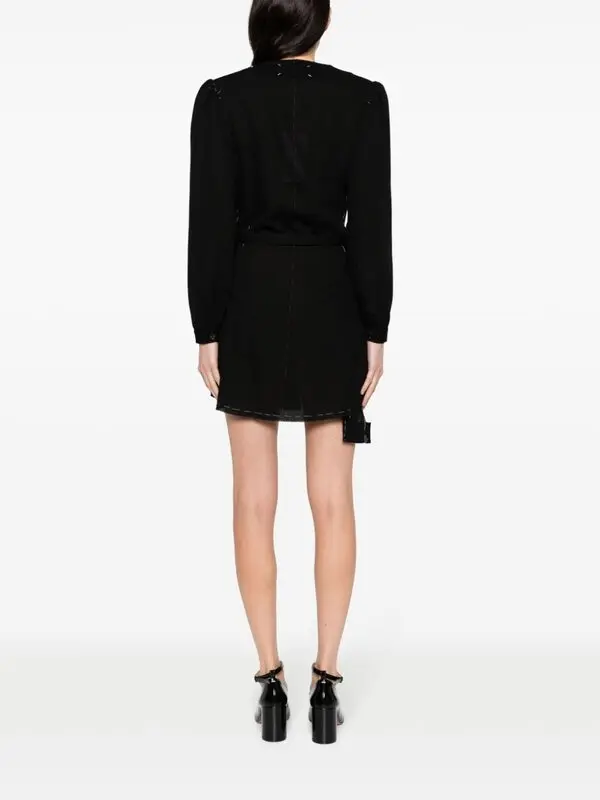 MAISON MARGIELA Peter Pan-collar Wool Minidress