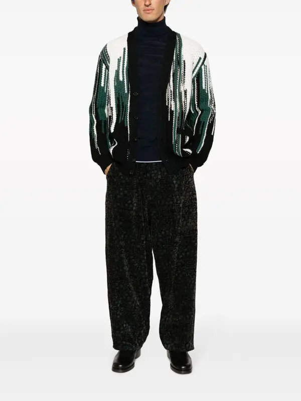 Missoni Zigzag Graphic Roll-neck Jumper - Blue