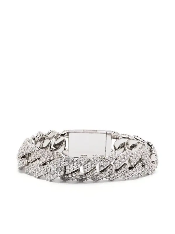 DARKAI Prong Pavé Gemstones Bracelet - Silver