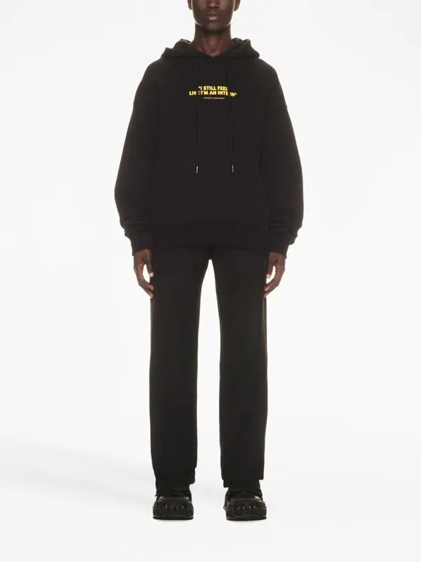Off-White Intern Slogan-print Cotton Hoodie