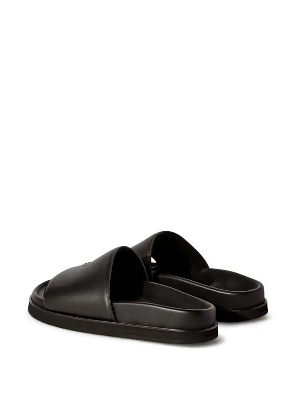 Off-White Logo-debossed Leather Slides