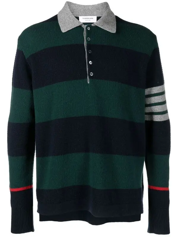 Thom Browne Rugby Jacquard Polo Shirt