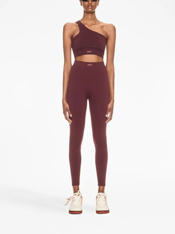 Off-White Off Stamp One-shoulder Sports Bra