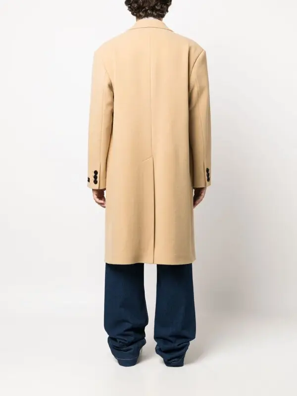 Marni Notched-lapels Single-breasted Coat - Neutrals