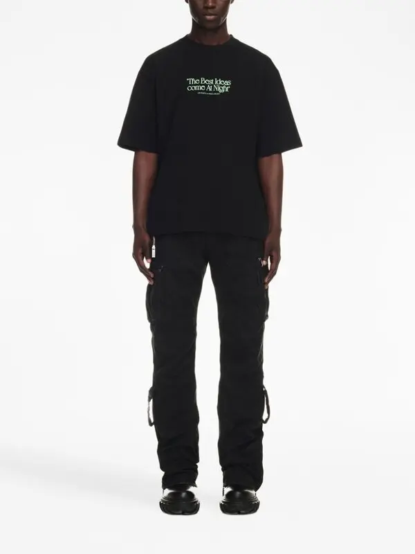 Off-White Slogan-print Cotton T-shirt