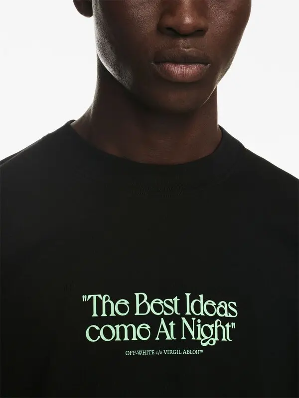 Off-White Slogan-print Cotton T-shirt