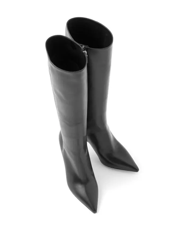 Prada 95mm Nappa Leather Knee-high Boots