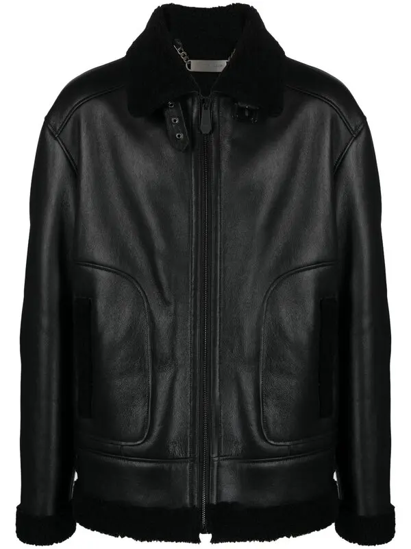 Philipp Plein Skull-print Shearling Jacket