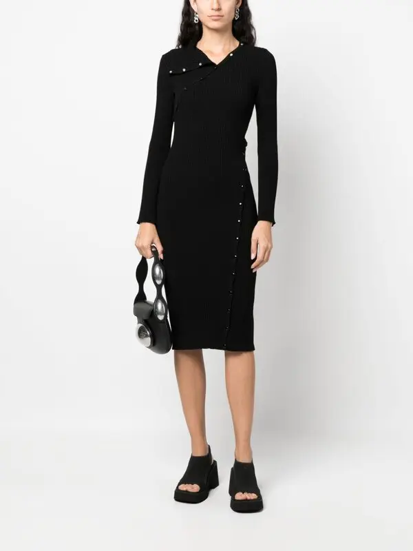 COURREGES Ribbed Knit Dress
