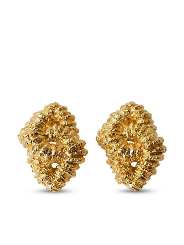 PAOLA SIGHINOLFI Loto Textured Earrings - Gold