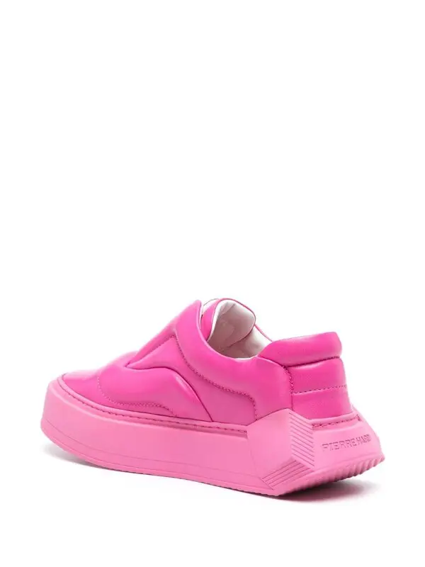 Pierre Hardy Skate Cubix Leather Sneakers - Pink