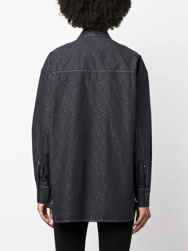 Gcds Logo-print Cotton Shirt