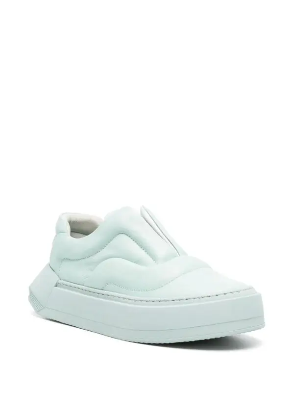 Pierre Hardy Skate Cubix Leather Sneakers - Green